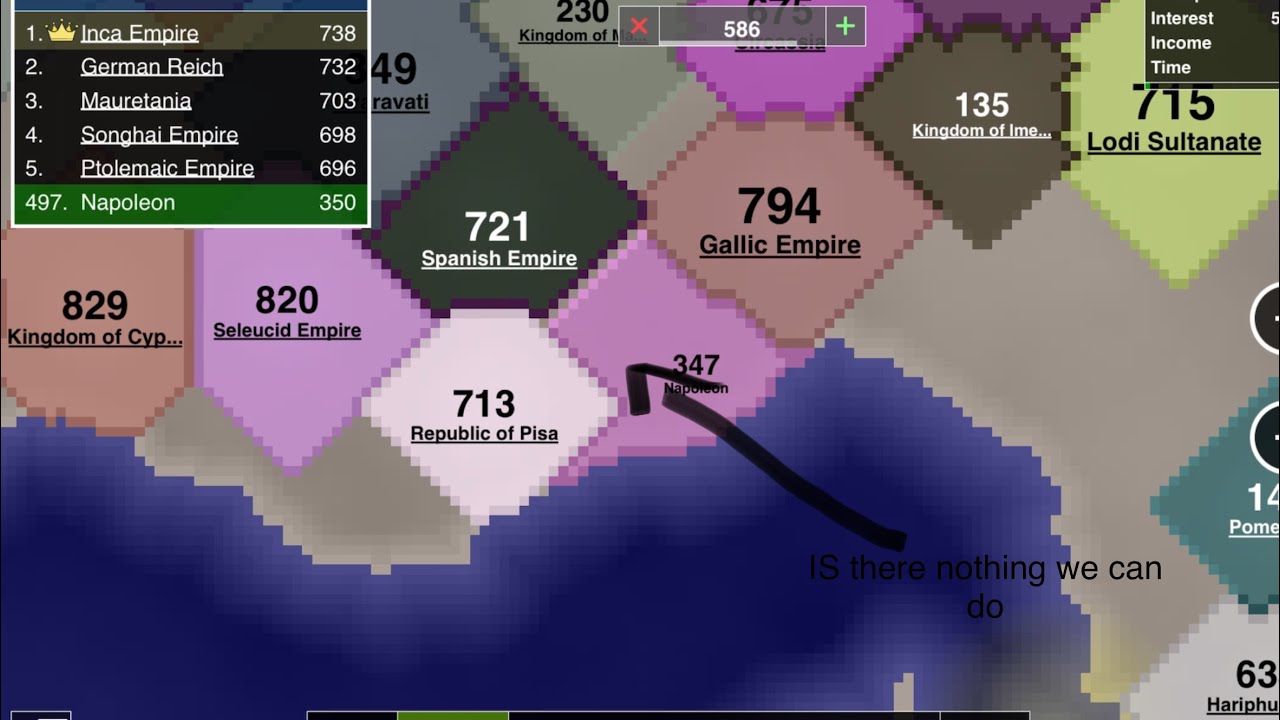 The hundred days war in territorial io - YouTube