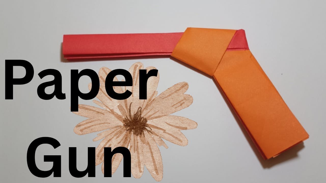 How to make a paper gun | Paper Pistol | AHSM Arts - YouTube