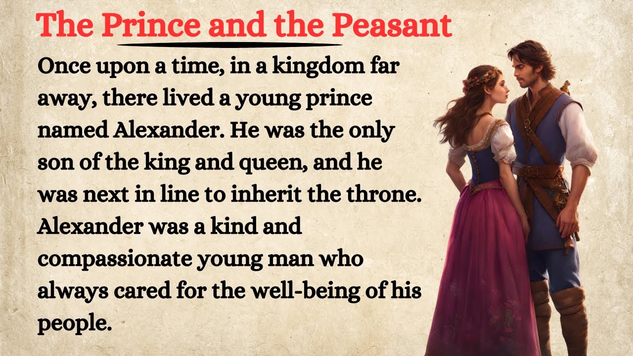 Learn English Through Story | The Prince and the Peasant - YouTube
