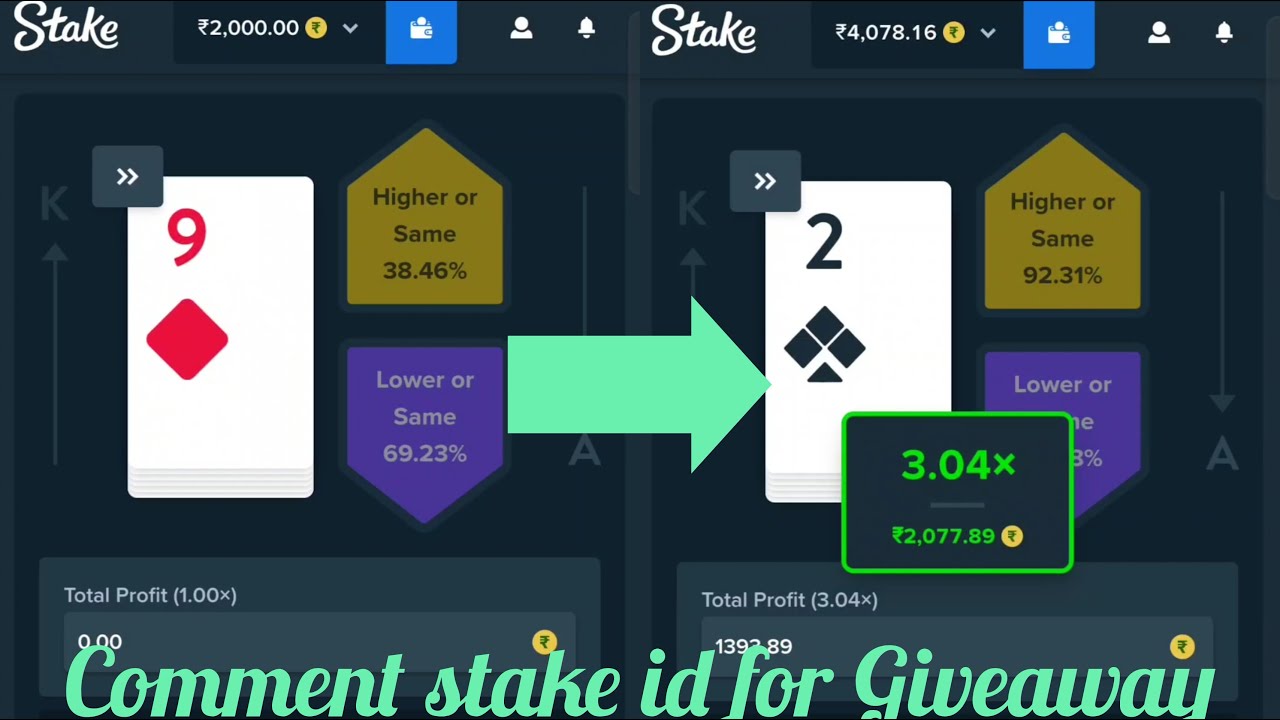 ₹2000 VS HILO ON STAKE | MY HILO STRATEGY ON STAKE - YouTube