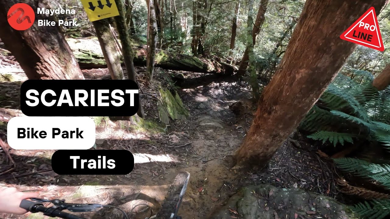 Maydena Bike park's hardest trails in the wet! | Oscar Kingston - YouTube
