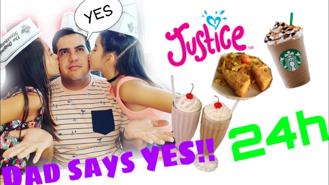 DAD SAYS YES FOR 24HOURS || SISANDFRIENDS - YouTube