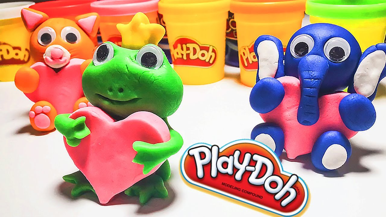 Learn Names of Sea Animals with Play-Doh, Children Educational Video by ...