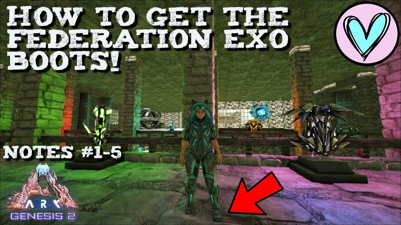 HOW TO GET THE FEDERATION EXO BOOTS SKIN- Ark: Genesis 2 Chronicles ...