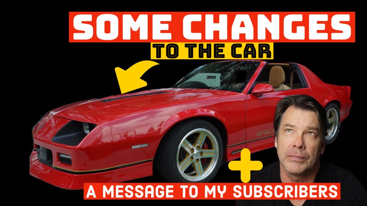 Personal message to subscribers + What’s changing on the car - YouTube