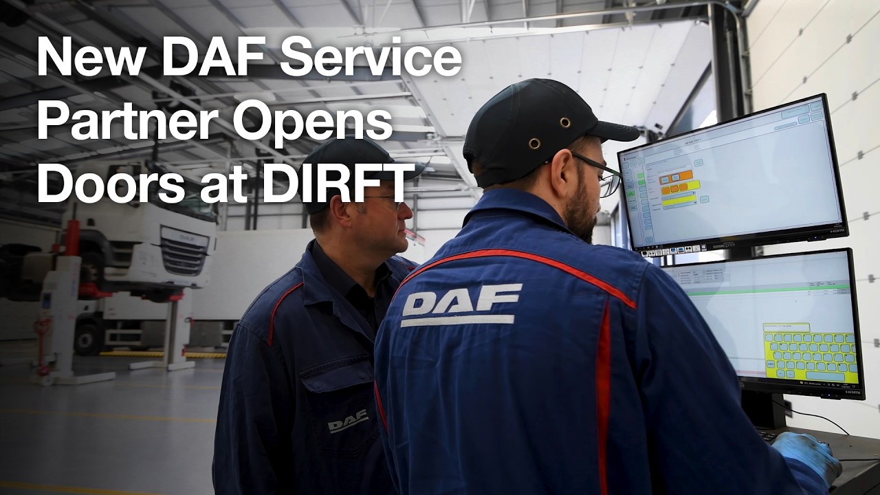 New DAF Service Partner opens doors at DIRFT - YouTube