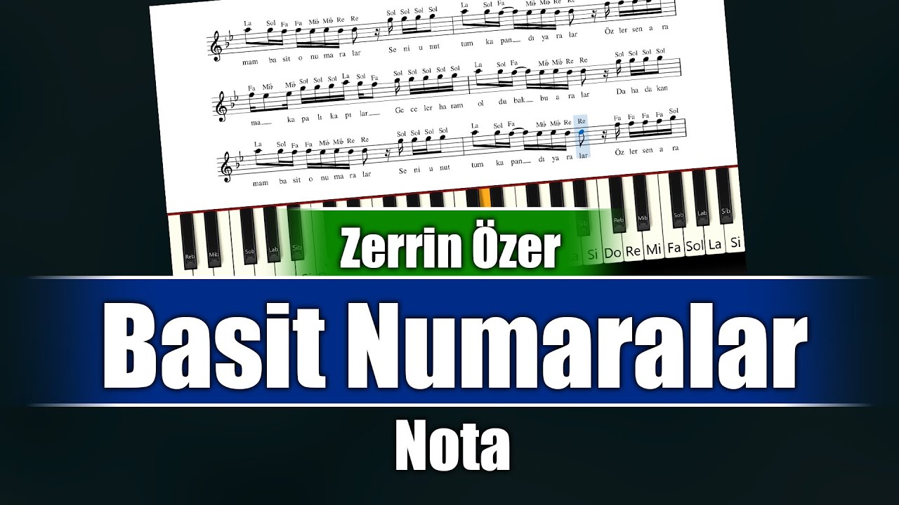 Zerrin Özer - Basit Numaralar - Nota Video - YouTube