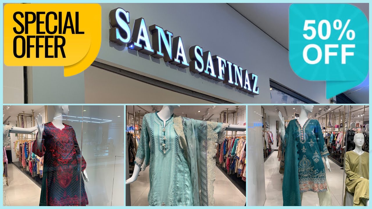 Sana safinaz Sale | Flat 30% and 50% Off on winter collection - YouTube