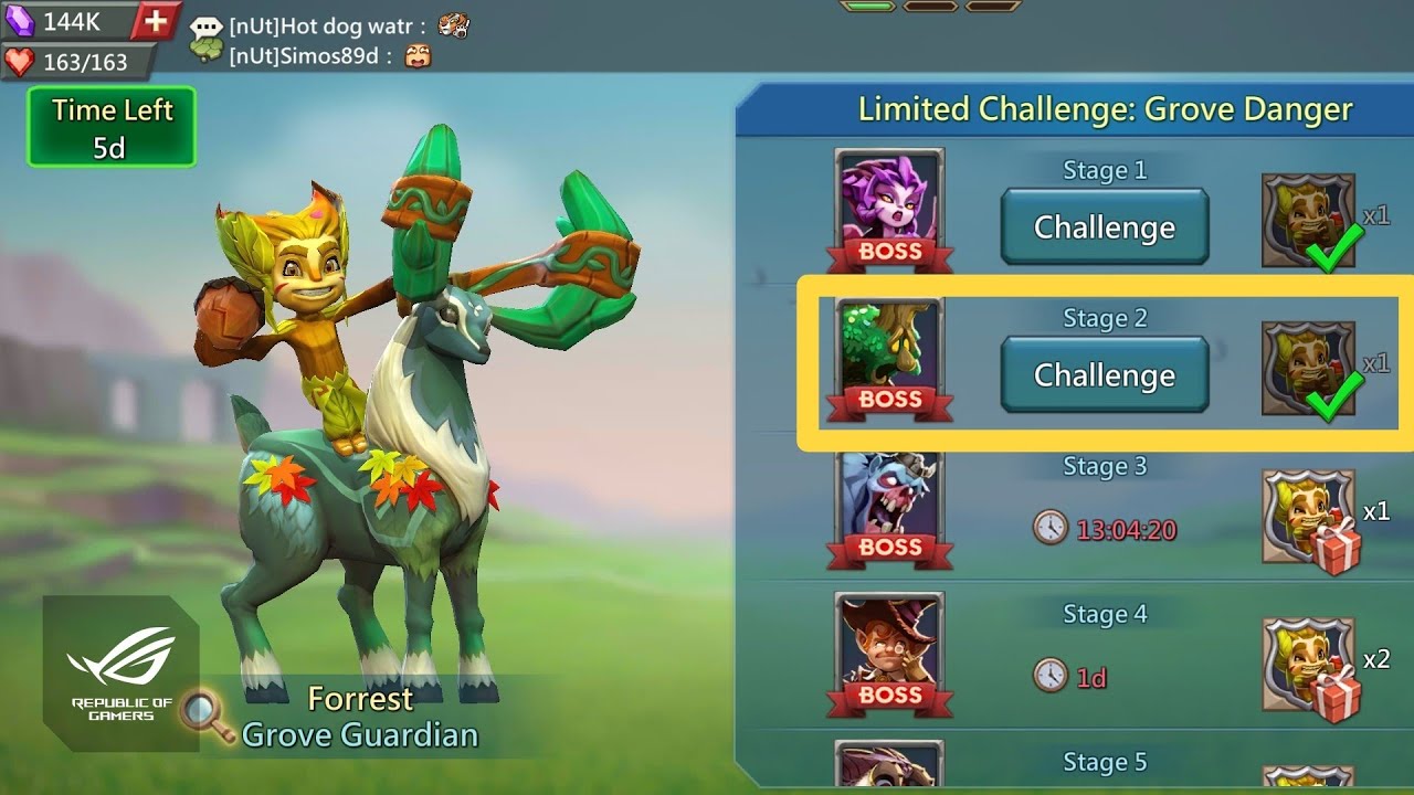 Limited Challenge: Grove Danger Stage 2 Challenge | Forrest Grove ...