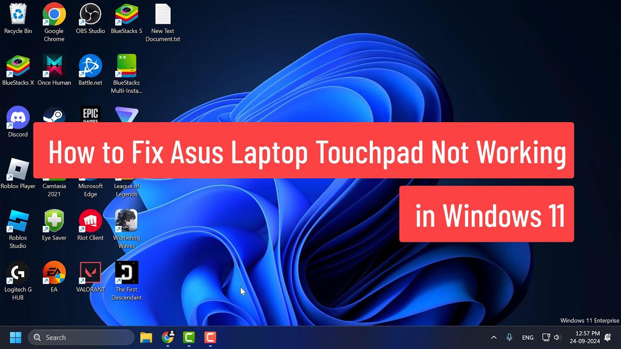 How to Fix Asus Laptop Touchpad Not Working in Windows 11 - YouTube