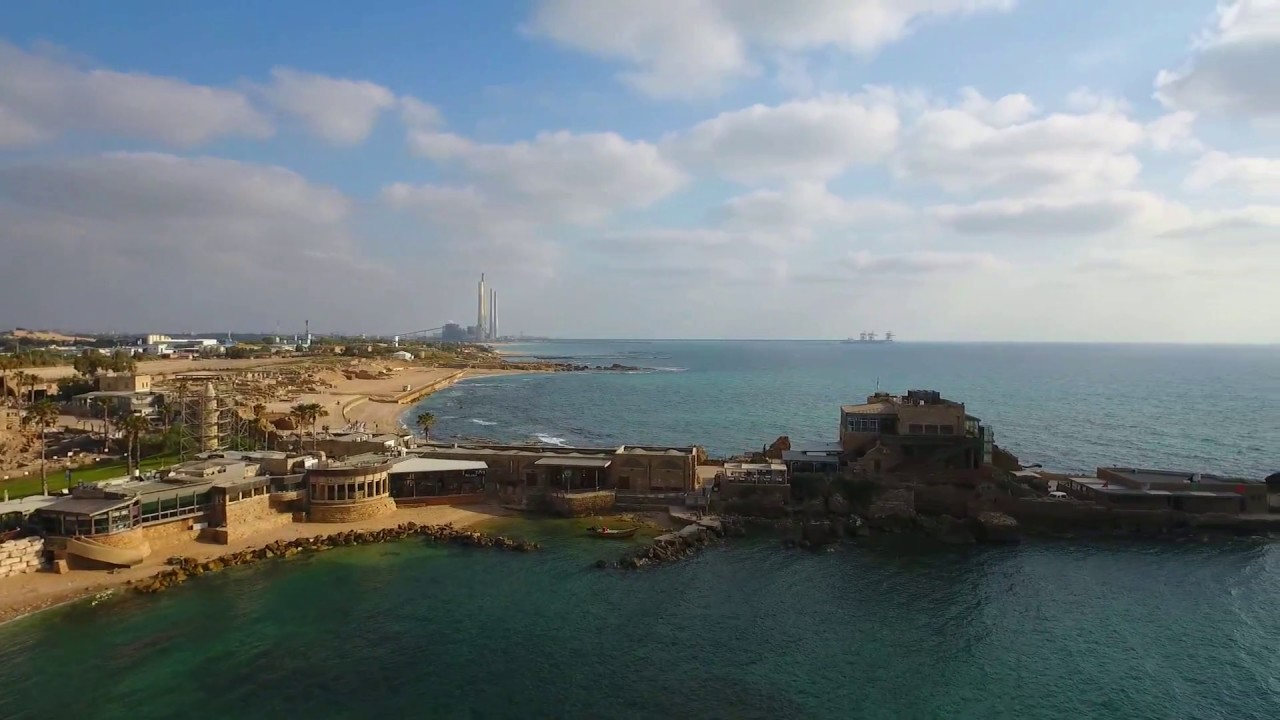 Ancient Caesarea Port, Israel - YouTube