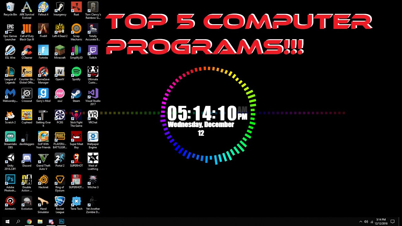 5 Must Have Computer Programs - YouTube