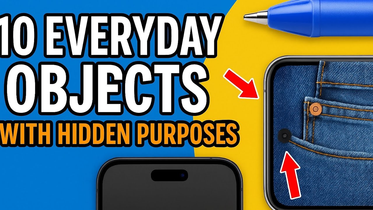 10 Everyday Objects With Hidden Purposes - YouTube