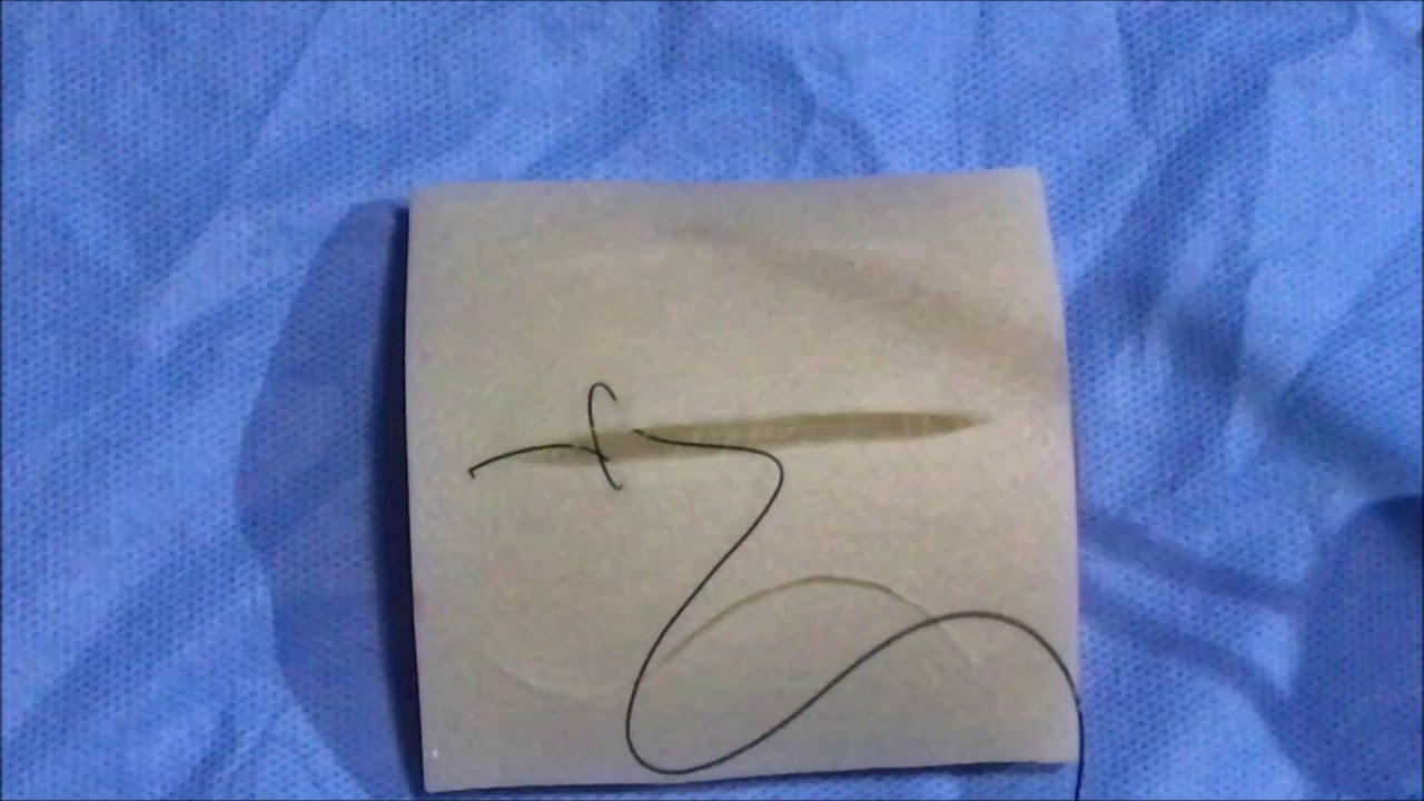 Padrão de sutura: Simples Invertido - YouTube