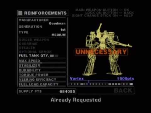 Steel Battalion Single Player VT Selection - YouTube