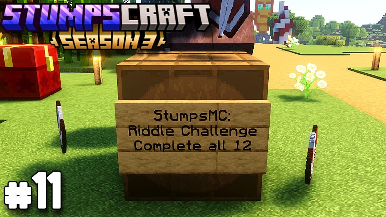 Solving RIDDLE PUZZLES in Minecraft! | Stumpscraft 3 Ep.11 - YouTube