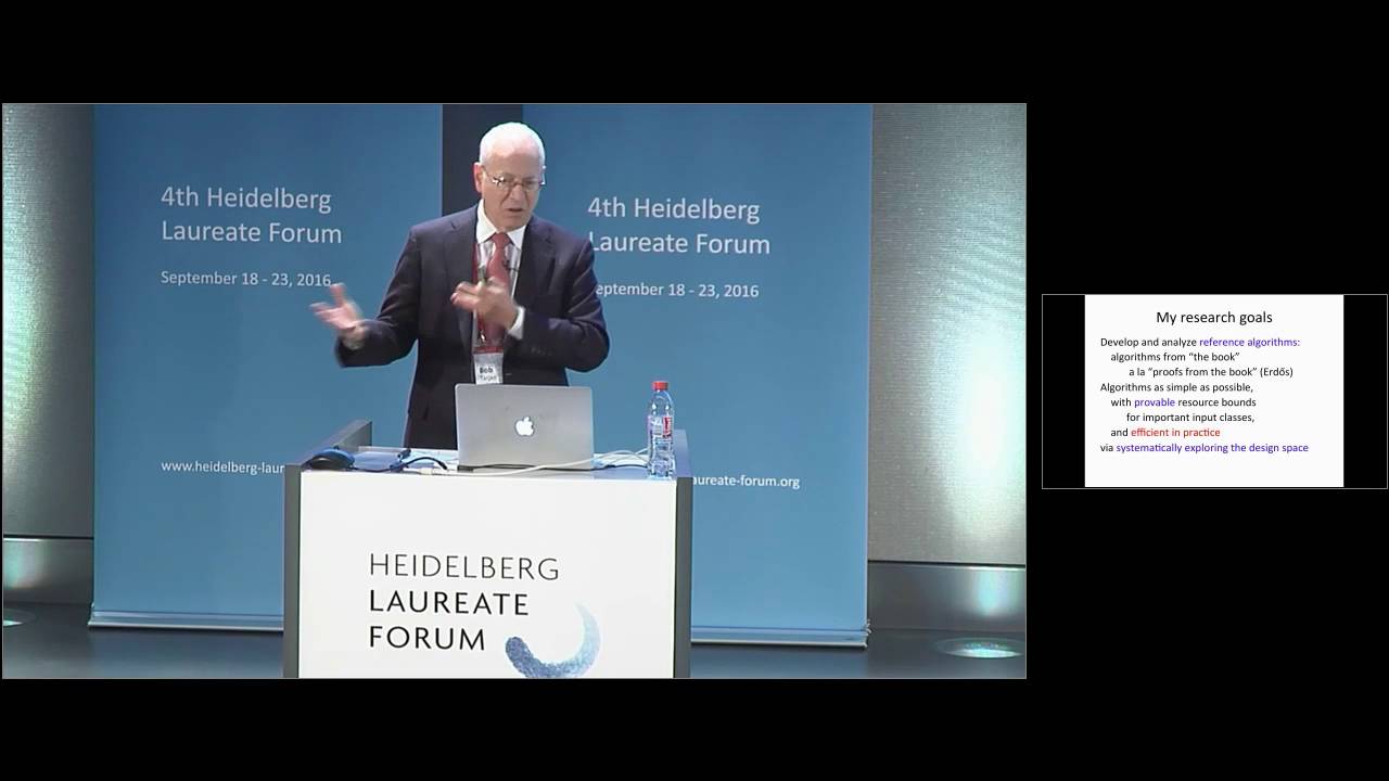 4th HLF – Lecture: Robert Tarjan - YouTube