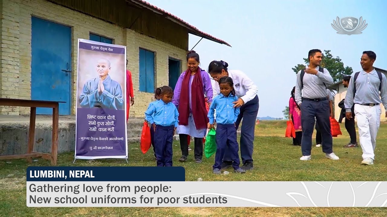 Gathering love from people: New school uniforms for poor students - YouTube