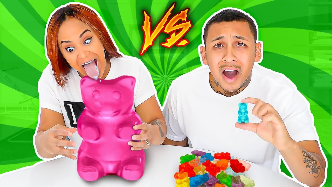 GIANT VS TINY FOOD CHALLENGE! - YouTube
