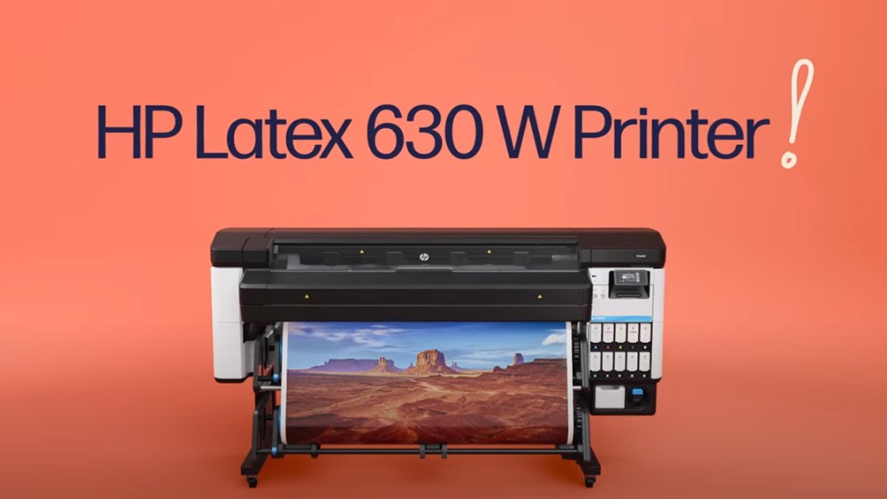 HP latex 630 White ink Printer - YouTube