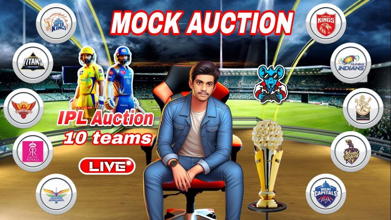 IPL Mock Auction 🔴LIVE Tamil | RATS in2 GAMING - YouTube