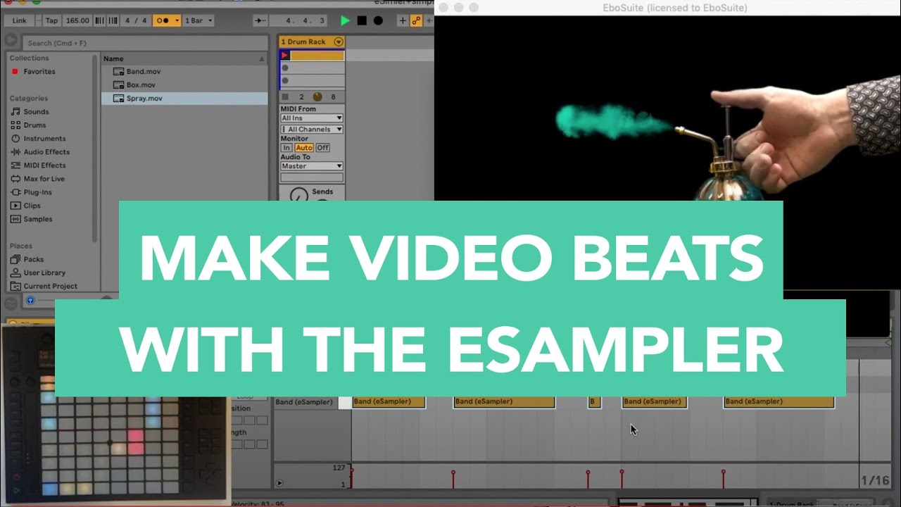 EboSuite Quick-tip - Make video beats with the eSampler - YouTube