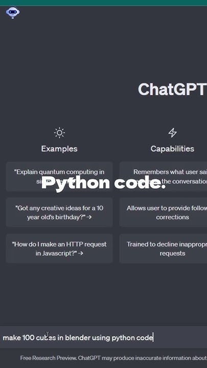 Easy 3d Animations In Blender With Chat Gpt ๐ค Shorts Chatgpt Blender Youtube