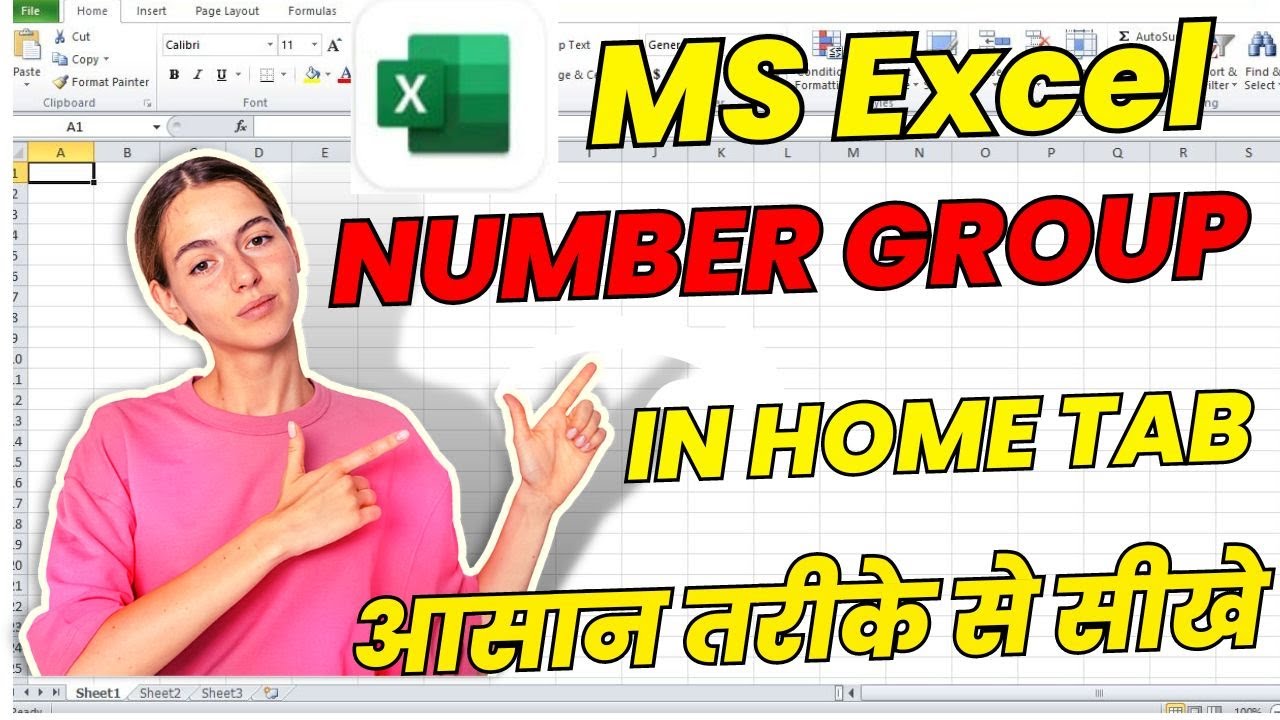 NUMBER GROUP IN HOME TAB IN EXCEL IN HINDI | NUMBER GROUP IN EXCEL ...