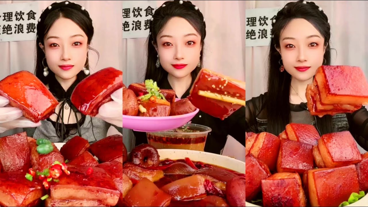 Chinese Food Mukbang: A Flavor Explosion Eating Delicious food🌶️🍽️ | Pork Belly Mukbang Trung ...