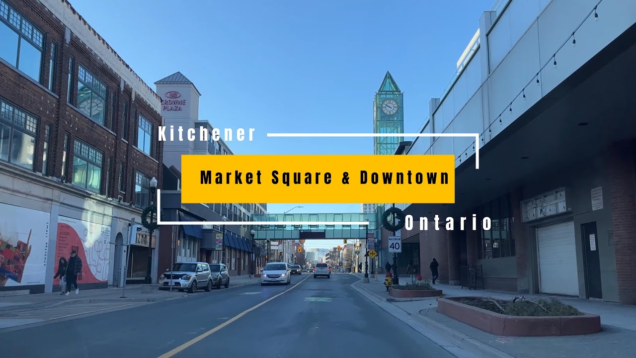 Drive into Kitchener Market Square | Relaxing Chill Lofi Music 4K I ...