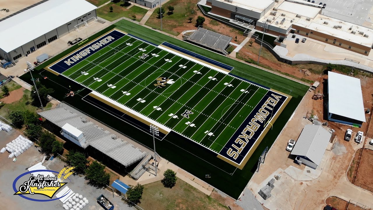 SKY VIEW OF THE NEW YELLOWJACKETS FOOTBALL FIELD - YouTube