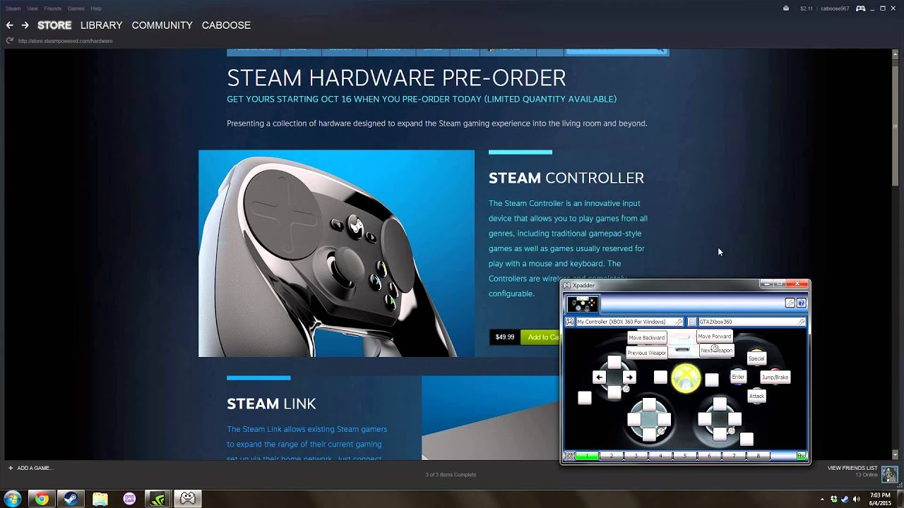 Control steam - aseden