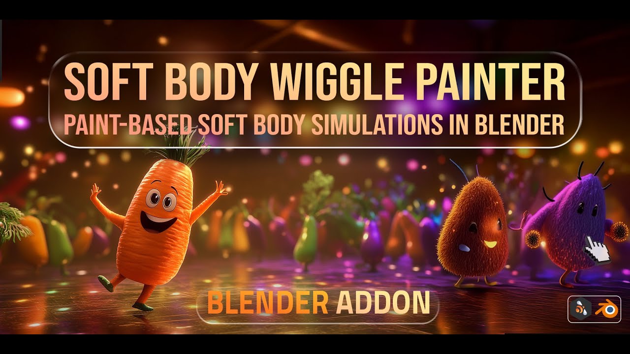 Soft Body Painter - Easy Wiggle Physics - Blender Addon Overview - YouTube