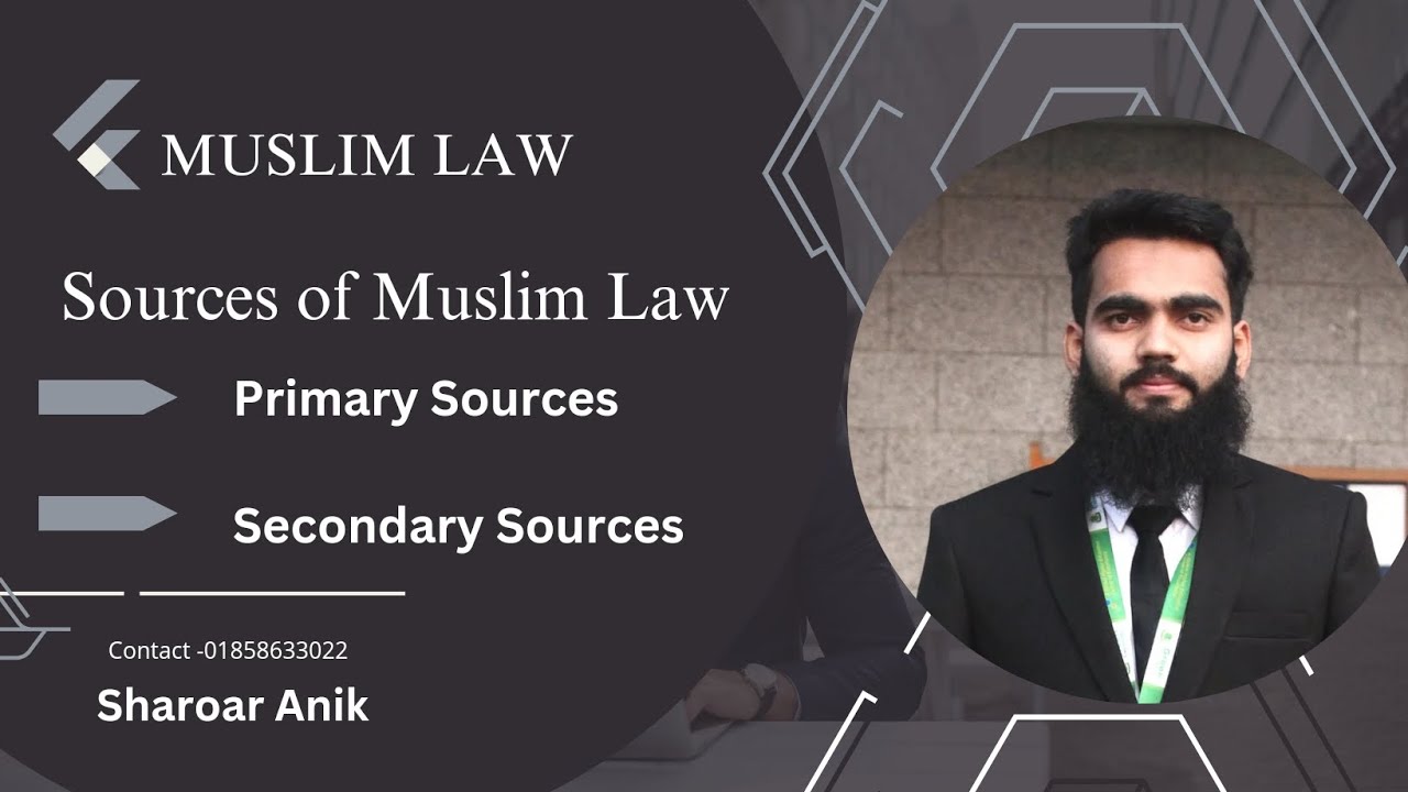 Sources of Muslim Law| Primary Sources and Secondary Sources. - YouTube