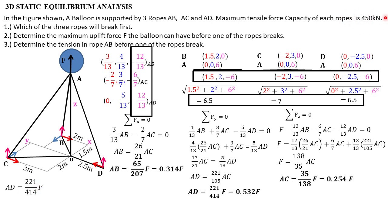 3D STATIC PROBLEM l HEIGHT = 6 meters l STRUCTURAL - YouTube