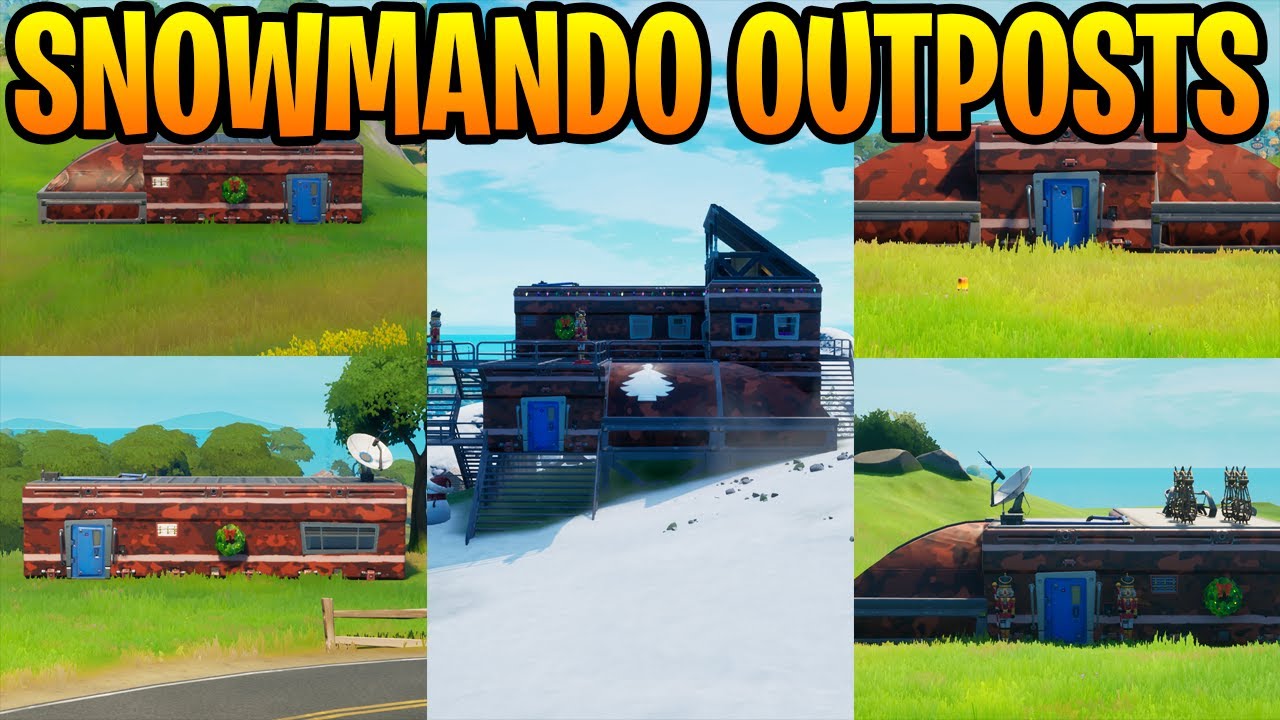 ALL Snowmando Outpost Locations in Fortnite Operation: Snowdown! - YouTube