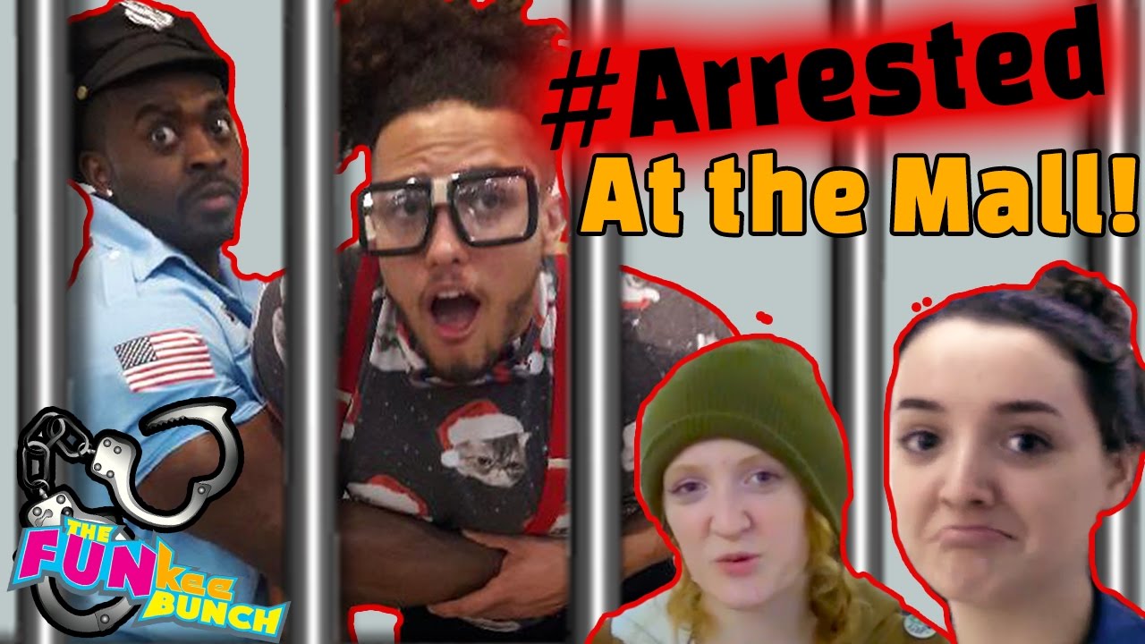 ARRESTED AT THE MALL W/ COP & NERDY BOY!! - YouTube