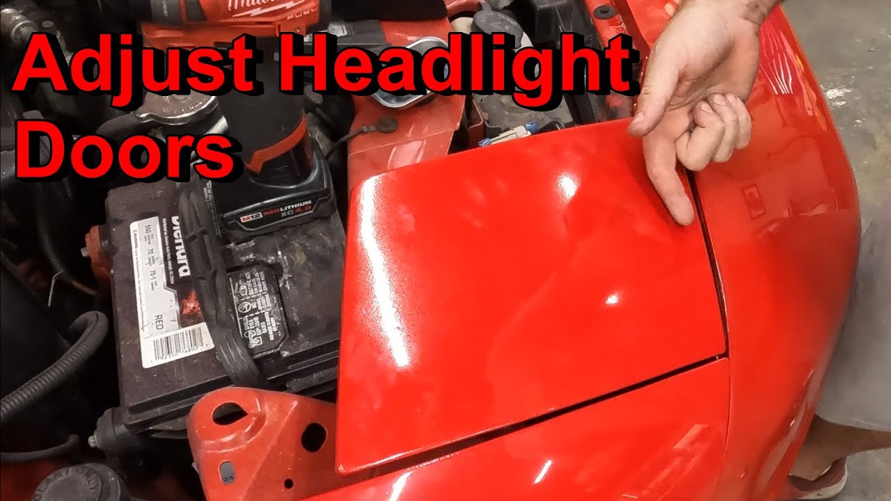 Pop-up Headlight Door Adjustment 93-97 Firebird - YouTube