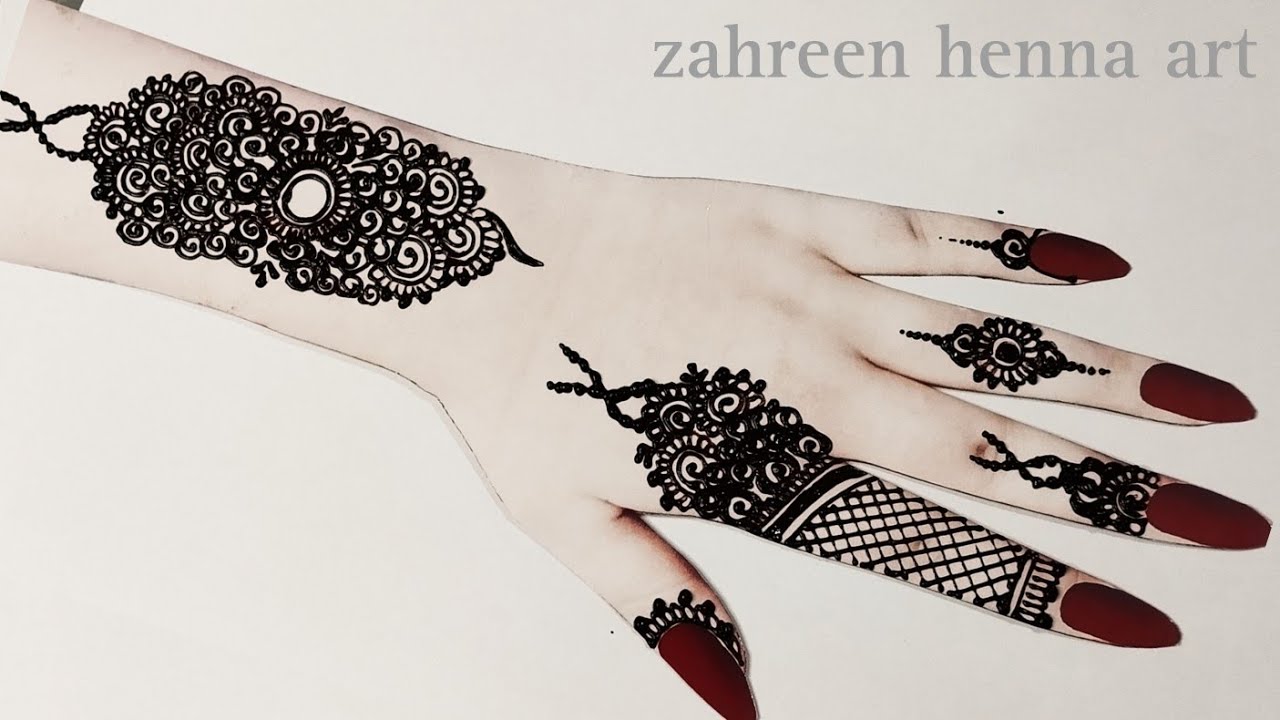 Simple mehndi design 2024 l New mehndi design l mehndi designs 2024 l ...