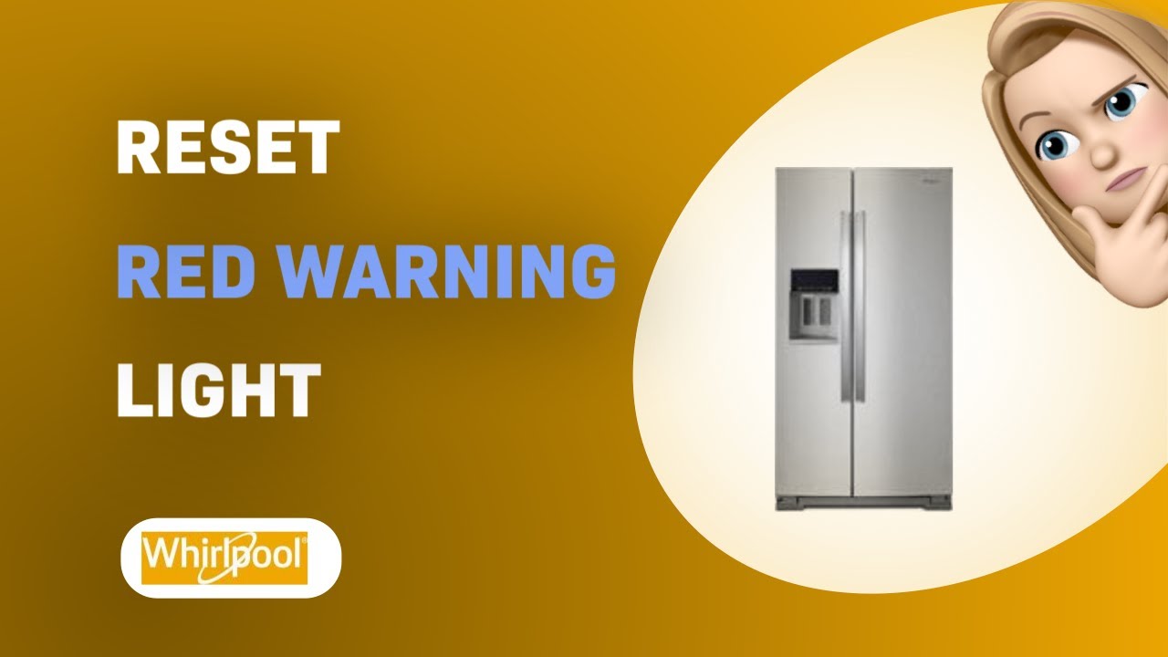 How to Reset the Red Warning Light on Whirlpool WRS571CIHZ - Quick and Easy Tutorial - YouTube