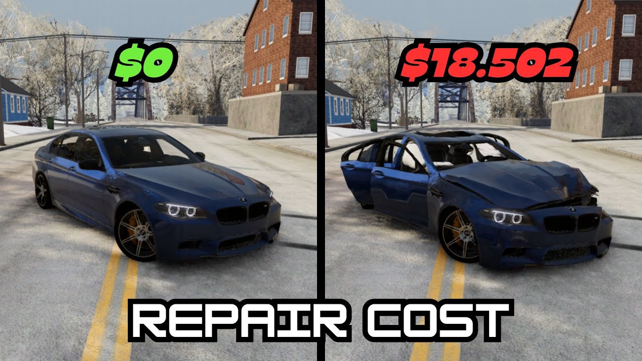 Realistic Repair Cost Crashes [Ep. 1] | BeamNG.Drive - YouTube