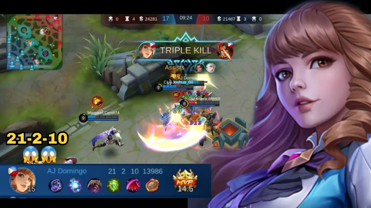 GUINEVERE GAMEPLAY BEST BUILD | MOBILE LEGEND - MLBB - YouTube