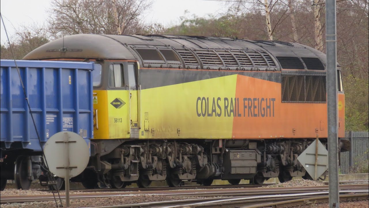 Colas Rail 56113 Arriving At Darlington Up Goods Loop | 6K29 Tyne S.S ...
