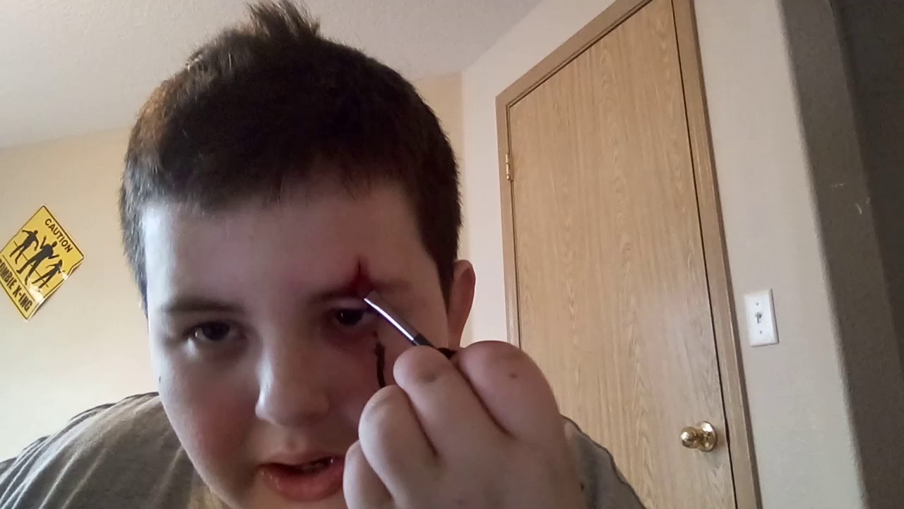 How to do kakashi scar from Naruto - YouTube