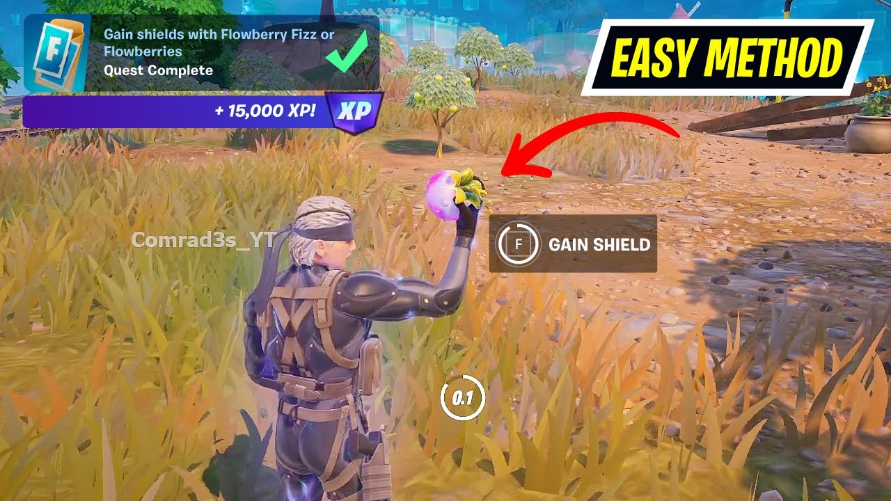 How to EASILY Gain shields with Flowberry Fizz or Flowberries Fortnite ...