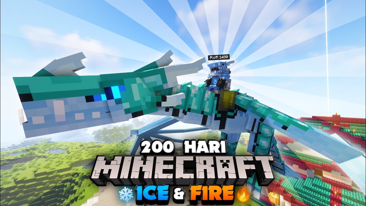 200 Hari Minecraft Ice And Fire - YouTube
