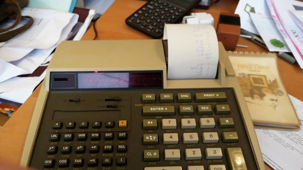 HP-97 printer working - YouTube