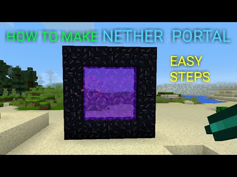 HOW TO MAKE NETHER PORTAL | EASY STEPS |😱😱😱😱😱 - YouTube