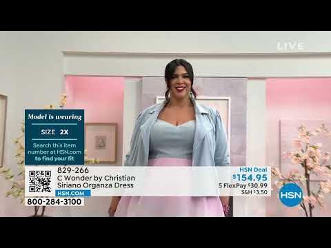 C Wonder by Christian Siriano Organza Mixed Media Dress - YouTube