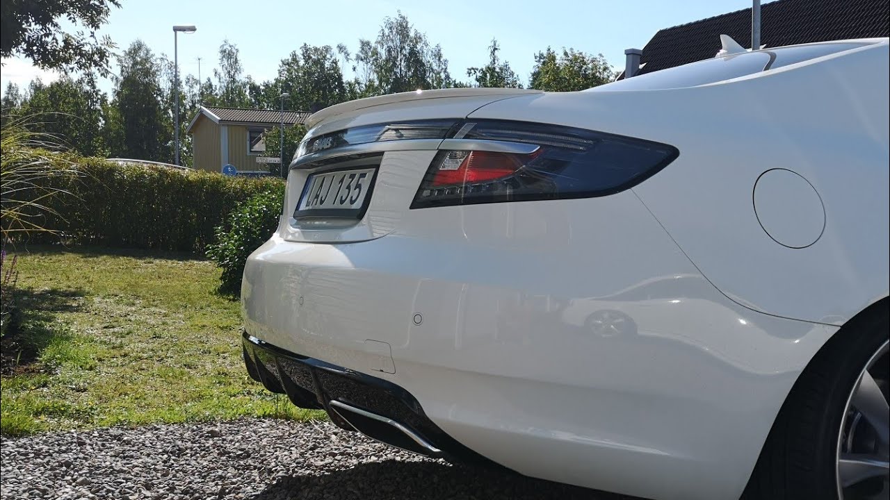 Saab 9-5 NG Hirsch Style Diffuser + Spoiler Install Part2 - YouTube